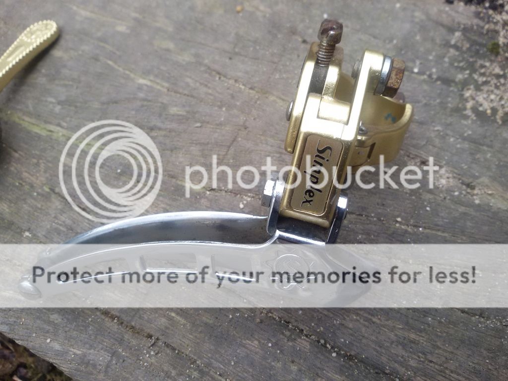 Sold Simplex super L.J. gold shifters and mechs | Retrobike