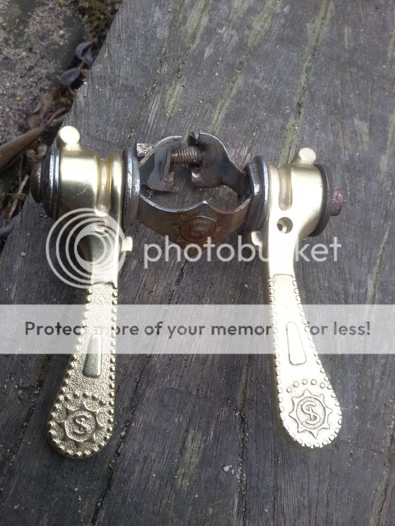 Sold Simplex super L.J. gold shifters and mechs | Retrobike