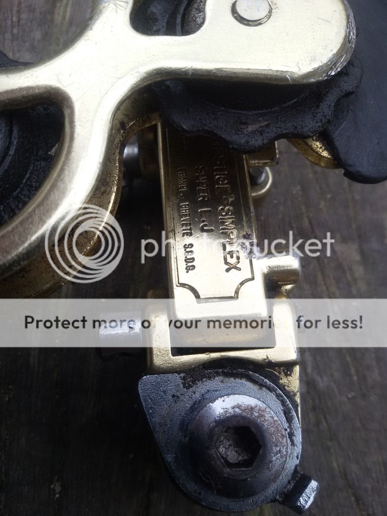 Sold Simplex super L.J. gold shifters and mechs | Retrobike