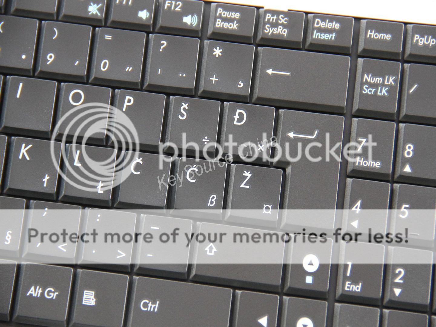 Slovenian Bosnian Croatian Serbian Keyboard for Asus X66IC X70A X70AB ...