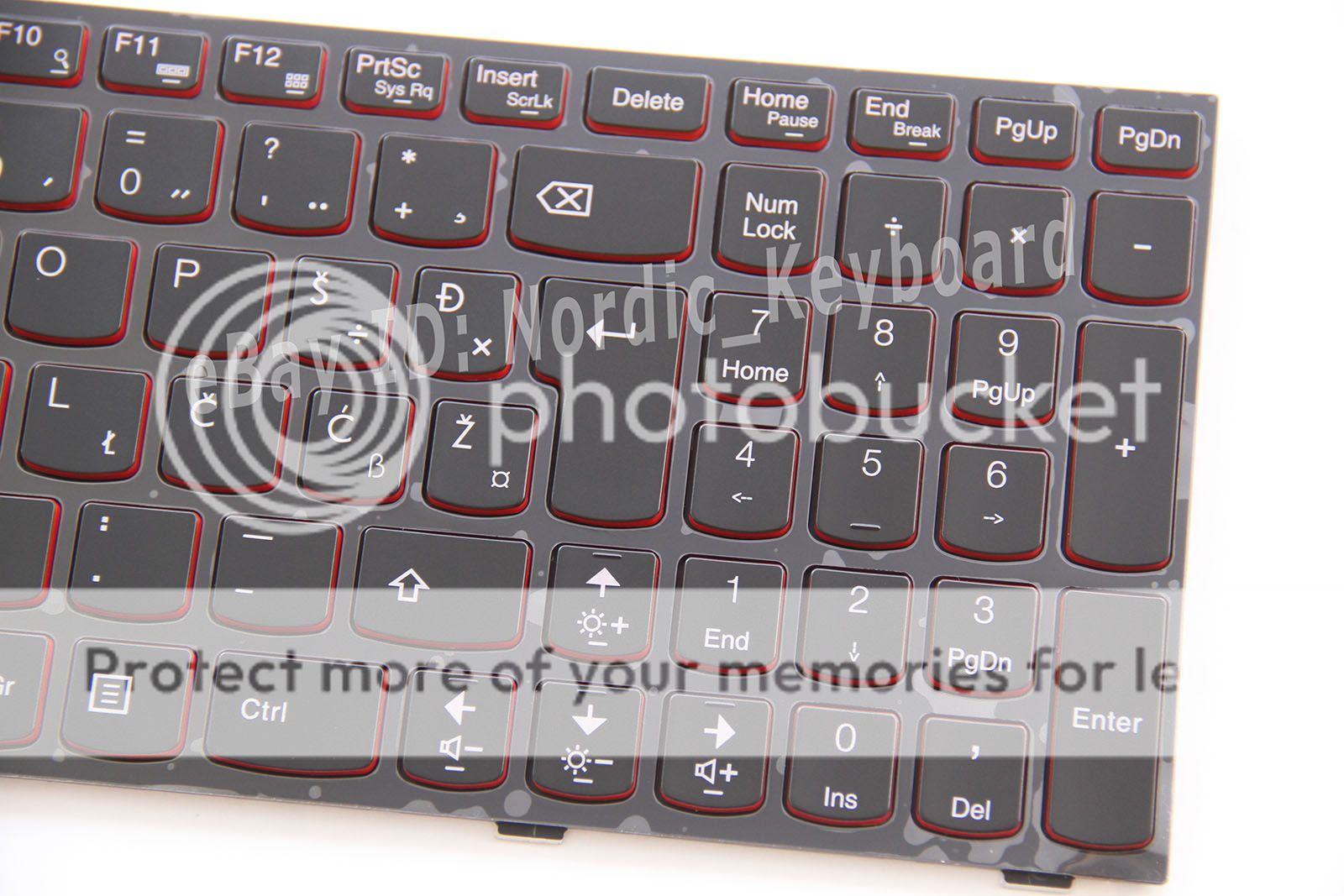 Backlit Bosnian Slovenian Croatian Keyboard for Lenovo IdeaPad Y500 ...